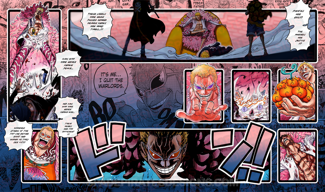 One Piece TCG Donflamingo (Doffy) Playmat – Spade Pirates Designs